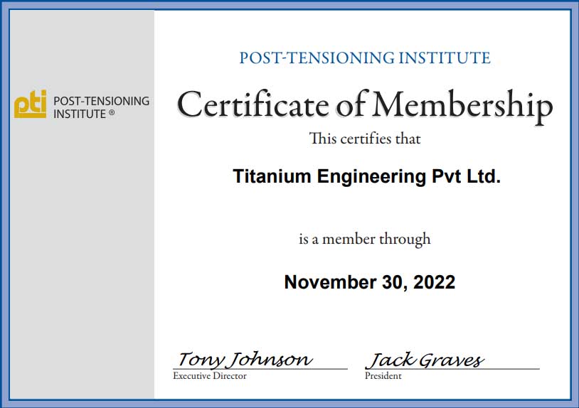Certification - Titanium Engineering PVT LTD
