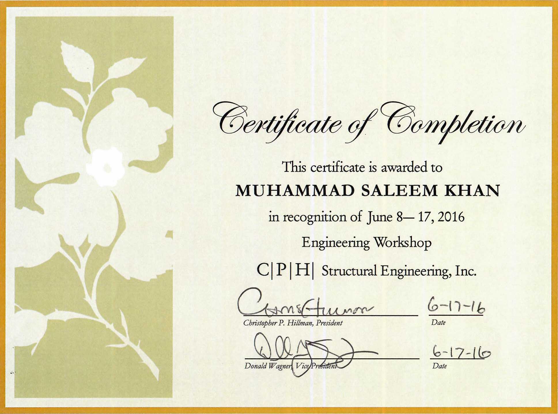 Certification - Titanium Engineering PVT LTD